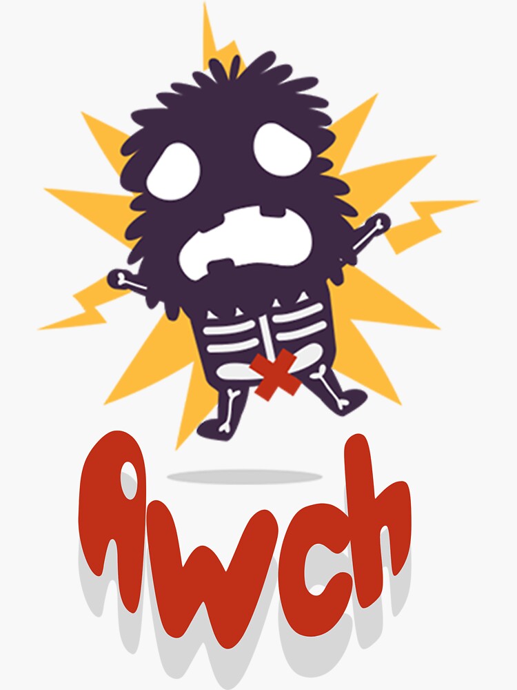 "awch" Sticker for Sale by ForDesignART | Redbubble