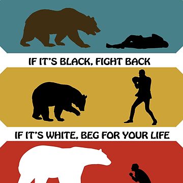 "Bear Safety" Poster for Sale by Farragut | Redbubble