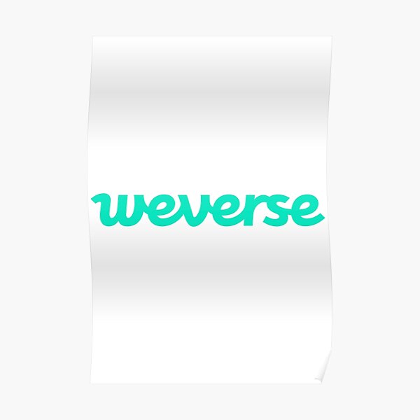 "Weverse Merch Weverse" Poster by Rainko | Redbubble