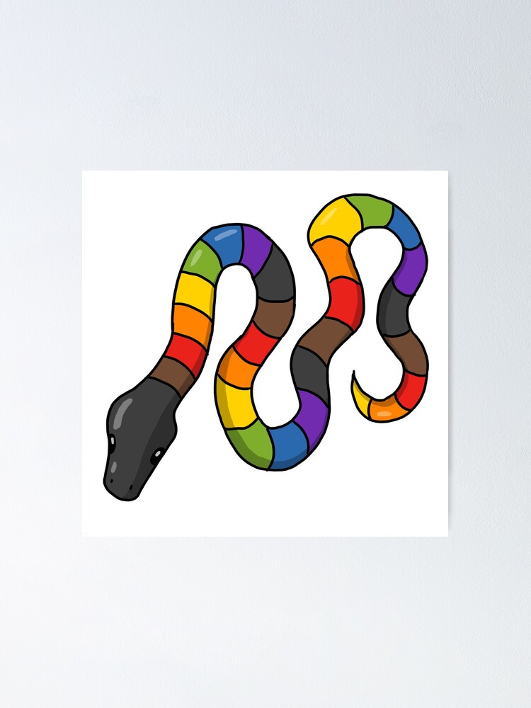 "Pride Snake" Poster for Sale by Alex-Knox | Redbubble