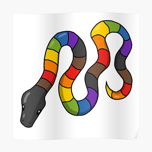 "Pride Snake" Poster for Sale by Alex-Knox | Redbubble