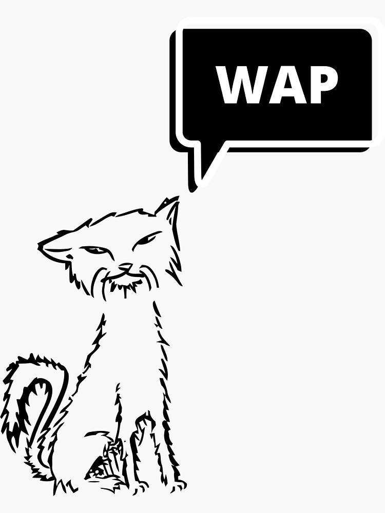 "WAP" Sticker by Giographix | Redbubble