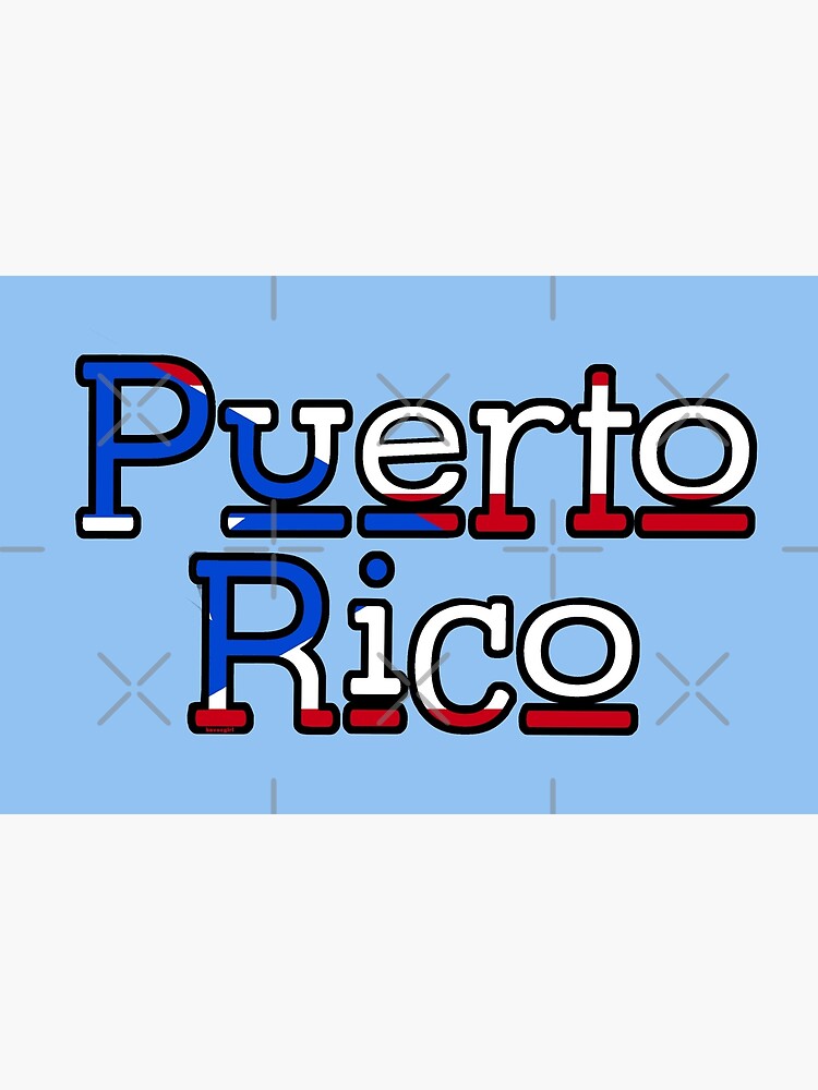"Puerto Rican Font with Puerto Rican Flag" Poster for Sale by Havocgirl ...
