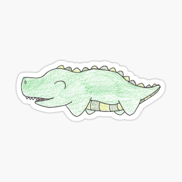 "Alligator Cute" Sticker by ChubbiAnimals | Redbubble