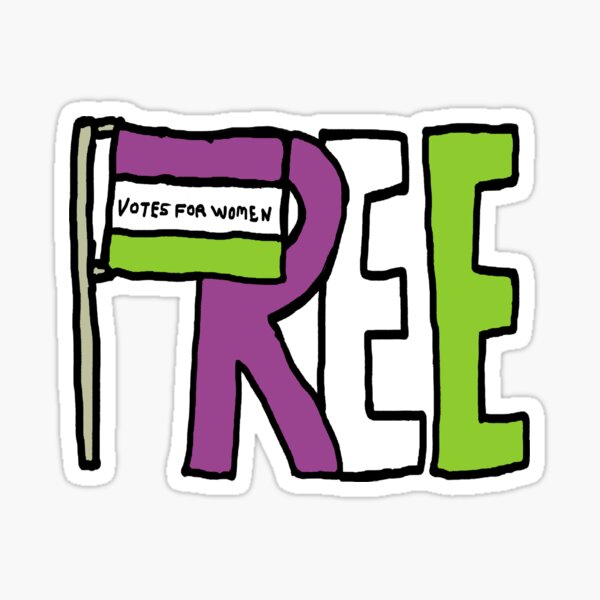 "Suffragette Flag" Sticker for Sale by Mark-Ewbie | Redbubble