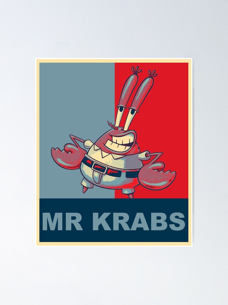 Póster «Mr Krabs Dibujos animados divertidos para niños» de Logo0o ...