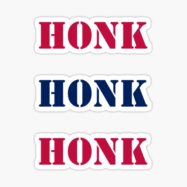 "honk honk honk" Sticker for Sale by supran | Redbubble