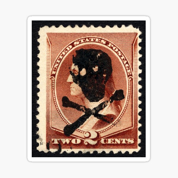"Vintage skull stamp" Sticker for Sale by MrAnon | Redbubble