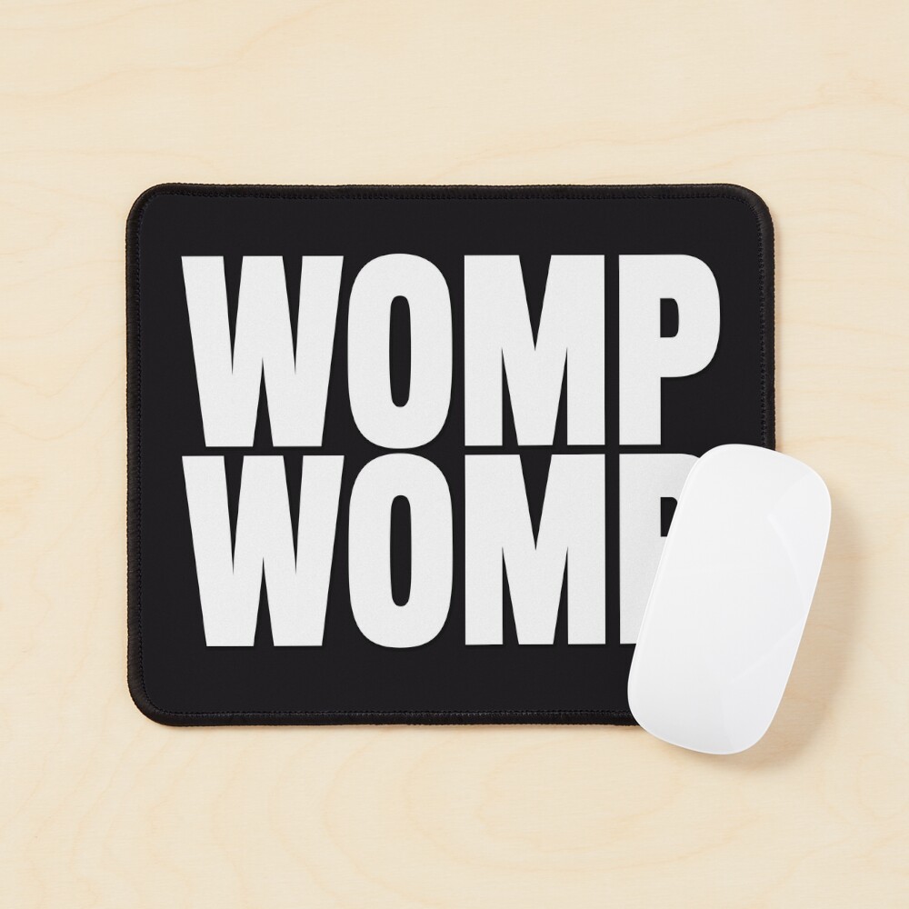 "WOMP WOMP Stephen Miller Admin funny meme text white on black" Poster ...