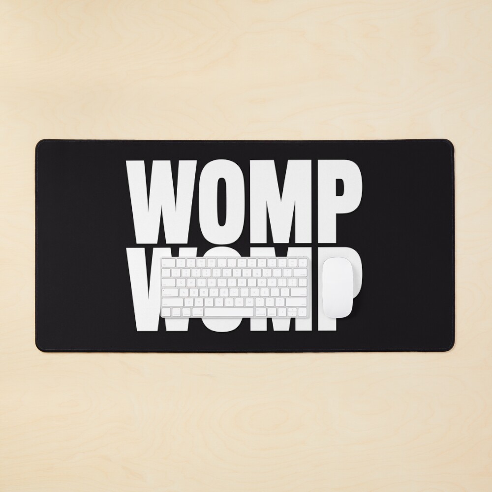 "WOMP WOMP Stephen Miller Admin funny meme text white on black" Poster ...