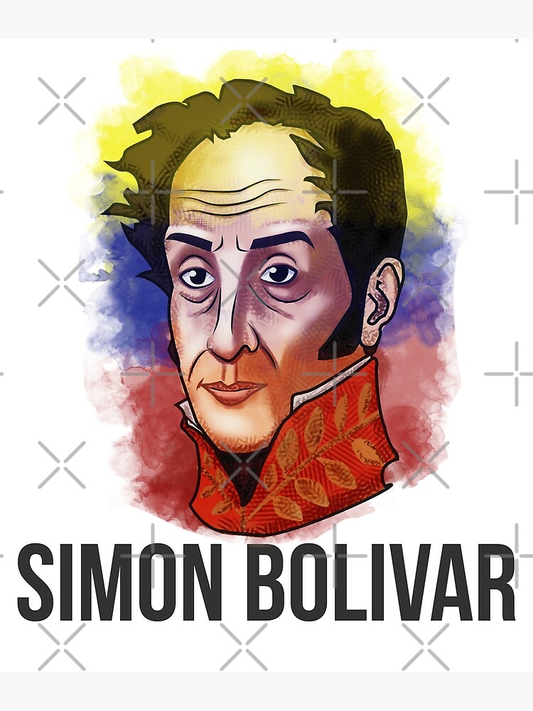 "Simon Bolivar Line Art & Comic Style" Poster for Sale by johnmgr21 ...