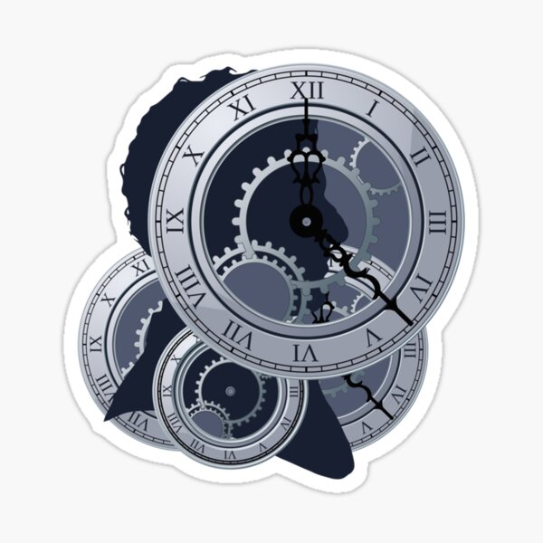 "Time Lord 2 " Sticker for Sale by EveryHueDesi | Redbubble
