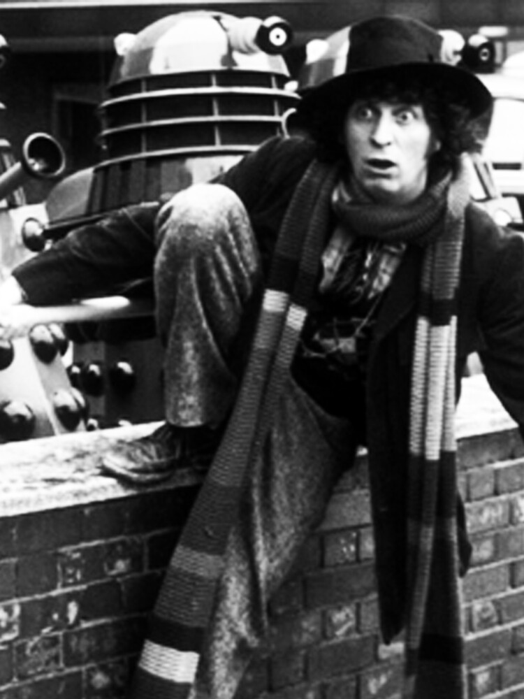 "Tom Baker " Sticker by EveryHueDesi | Redbubble