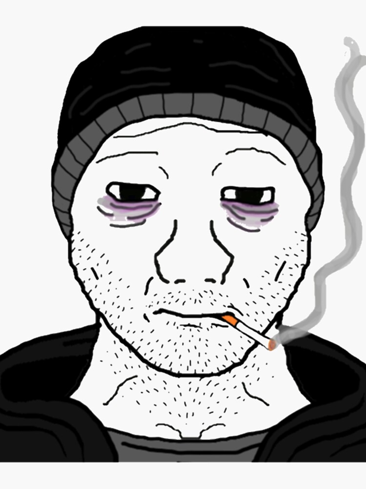 "Doomer Meme " Sticker for Sale by ExhumedVisionsa | Redbubble