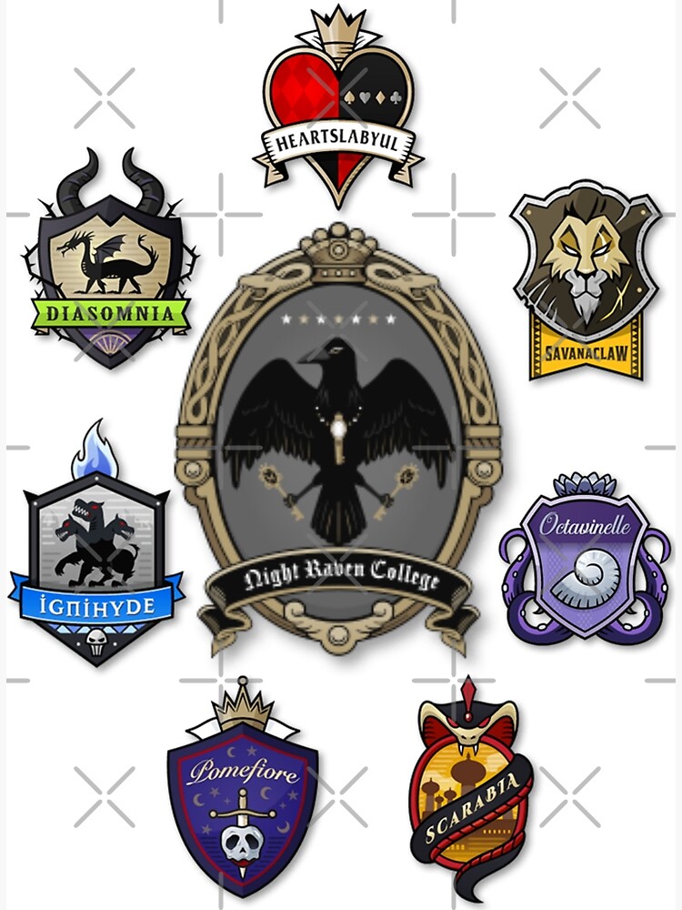 "Night Raven College & Dorms (Twisted Wonderland)" Photographic Print ...