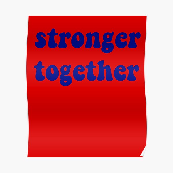 "Political- Stronger Together Gender Equality " Poster by DSweethearts ...