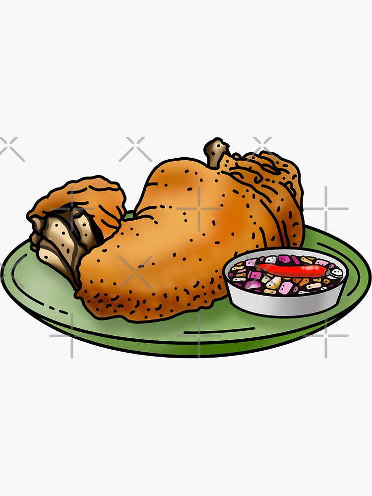 "Crispy Pata - Filipino Food" Sticker for Sale by lusoblaban | Redbubble