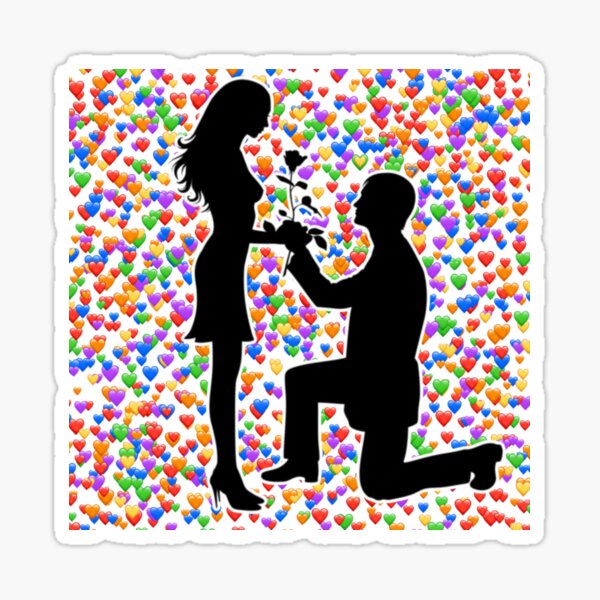 "lovers couple" Sticker for Sale by anafofa | Redbubble