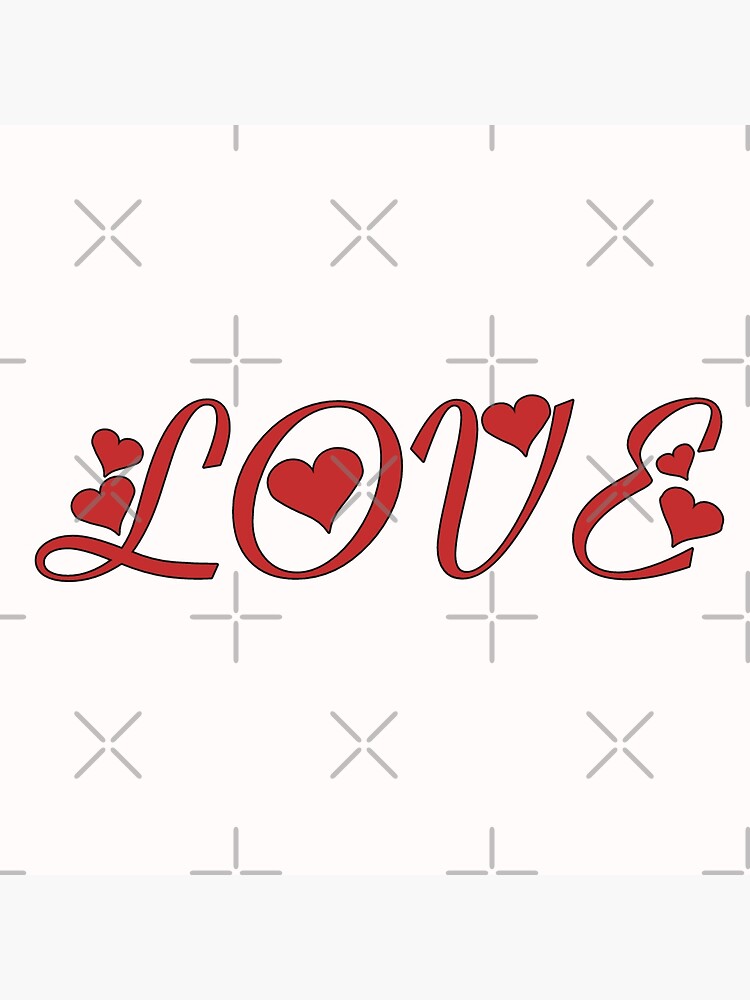 "red love word " Art Print for Sale by anafofa | Redbubble