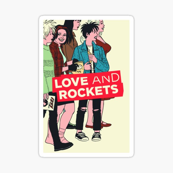 "Love And Rockets Pop Art Sticker" Sticker for Sale by riverslyon ...
