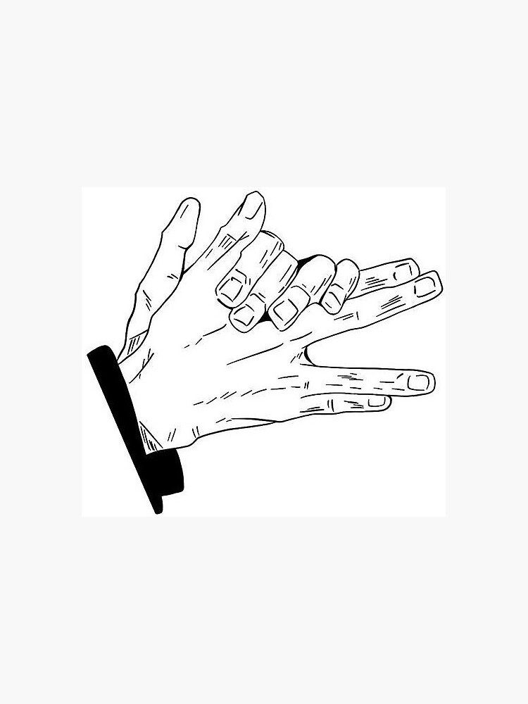 "Megumi Hand Sign" Sticker by Art-Jikan | Redbubble