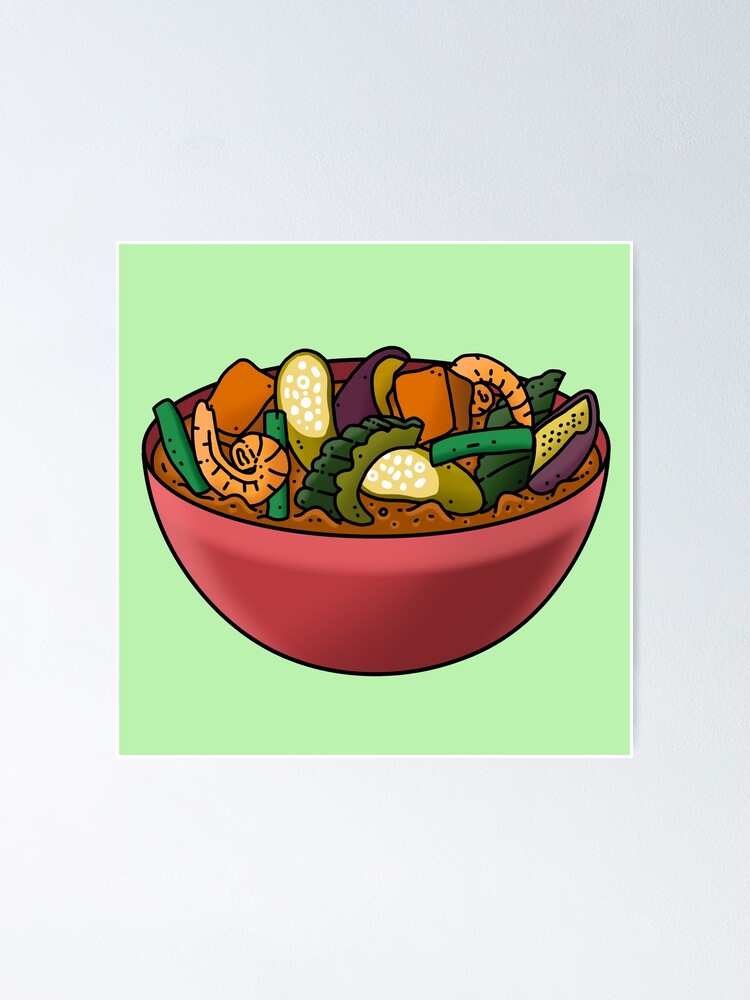 "Pinakbet - Pakbet - Dinengdeng" Poster for Sale by lusoblaban | Redbubble