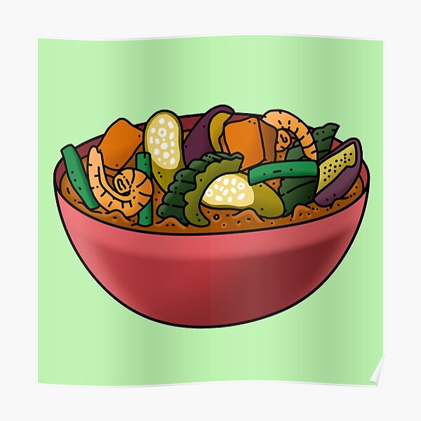 "Pinakbet - Pakbet - Dinengdeng" Poster for Sale by lusoblaban | Redbubble