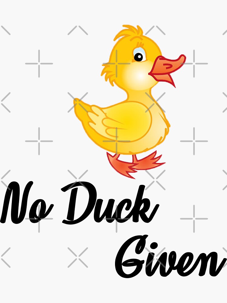 "CARTOON | No Ducks Given" Sticker by dmjARTS | Redbubble