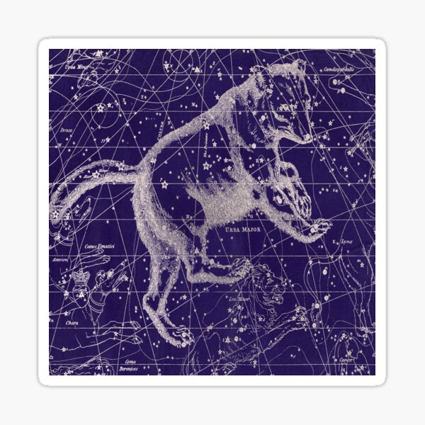 "Ursa Major Constellation | the Great Bear | the Big Dipper" Sticker by ...