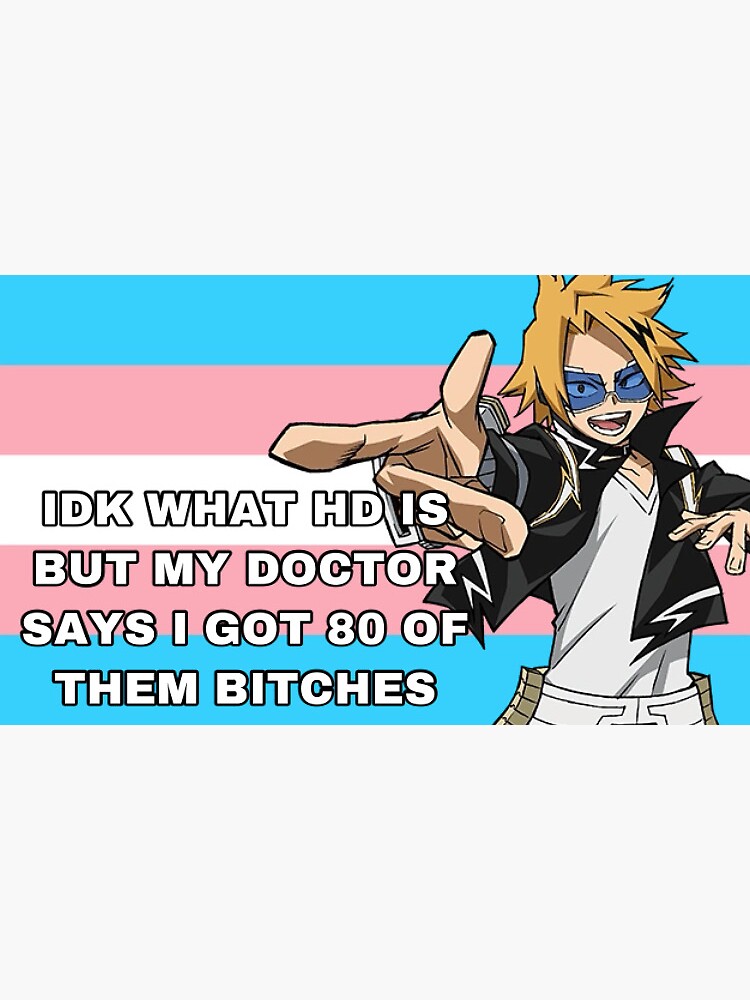 "DENKI KAMINARI ADHD TRANSGENDER PRIDE FLAG" Sticker by akhilleusheel ...