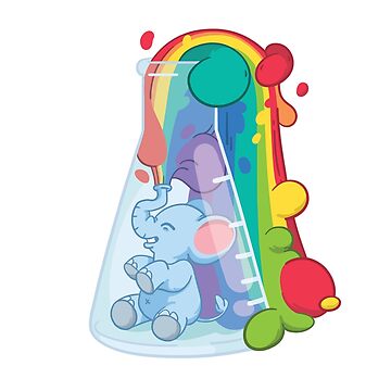 "Elephant Toothpaste Beaker" Sticker for Sale by punchon | Redbubble