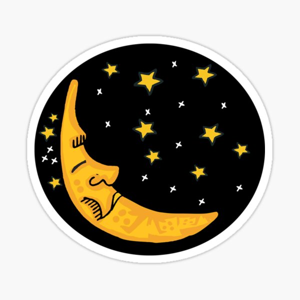 "Goodnight" Sticker by Manchueta | Redbubble