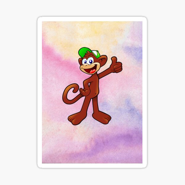 "smiling monkey" Sticker by Alpogo38 | Redbubble