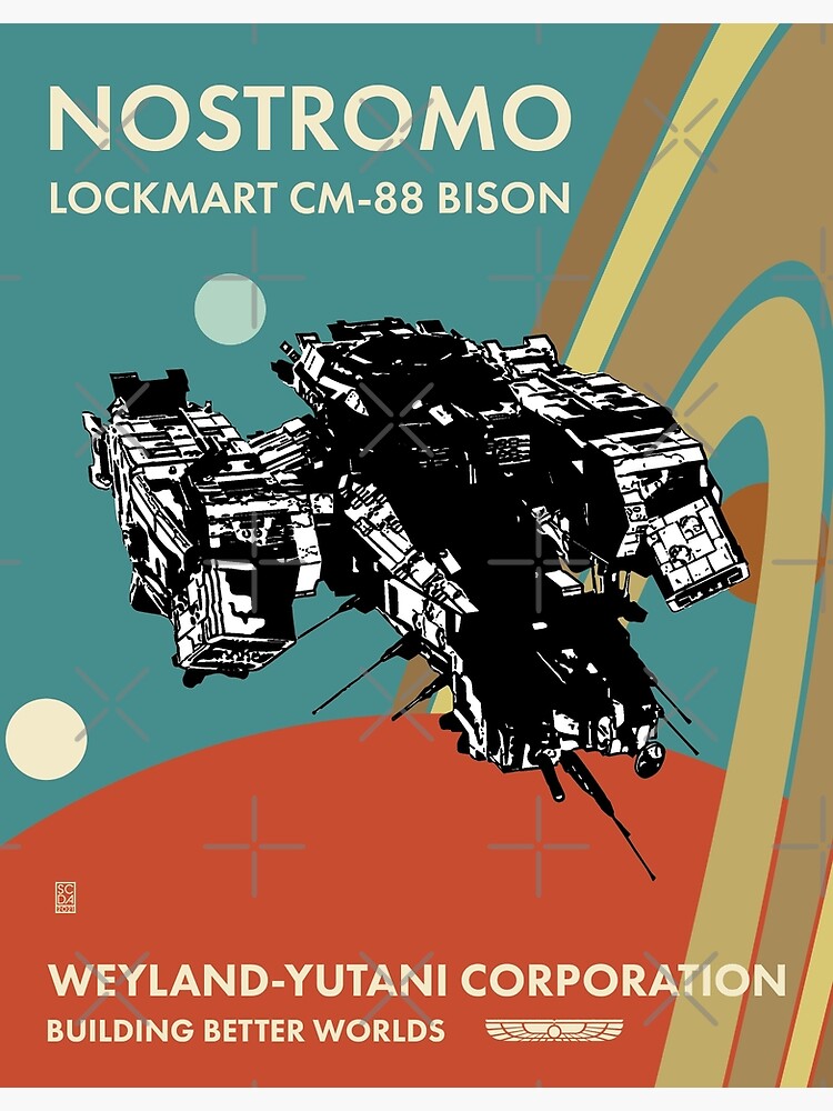 "Nostromo - LockMart CM-88 Bison" Poster for Sale by Sean Chinery ...