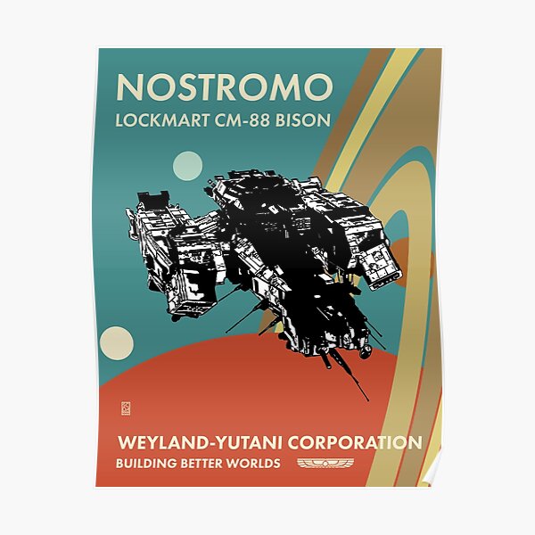 "Nostromo - LockMart CM-88 Bison" Poster for Sale by Sean Chinery ...