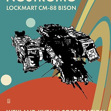 "Nostromo - LockMart CM-88 Bison" Sticker for Sale by Sean-Chinery ...