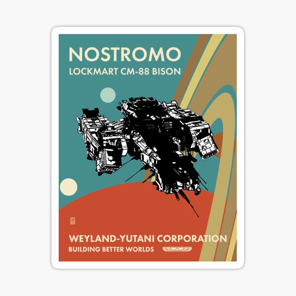 "Nostromo - LockMart CM-88 Bison" Sticker for Sale by Sean-Chinery ...
