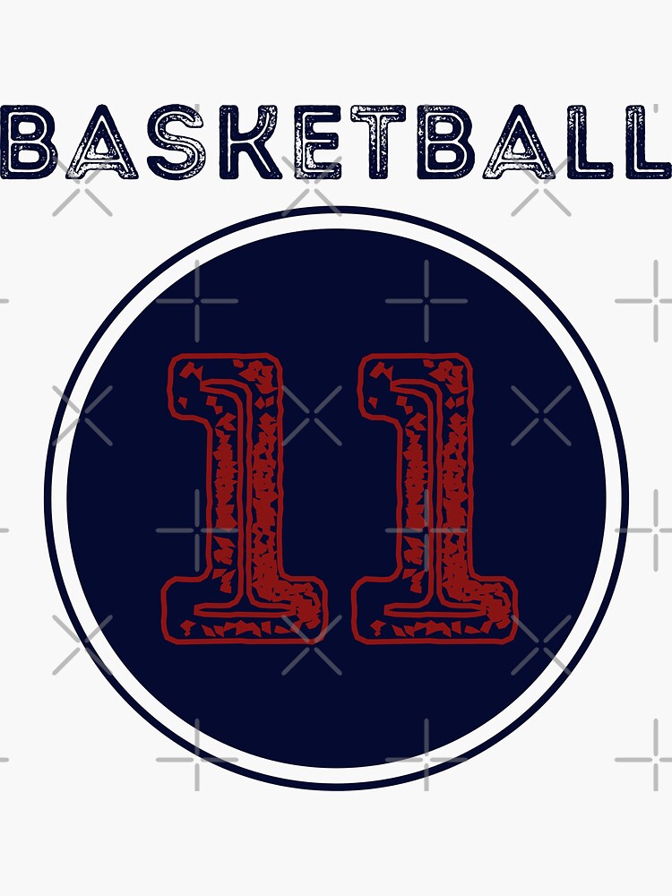 "No. 11 Basketball Team Number" Sticker for Sale by digitaldysenio ...