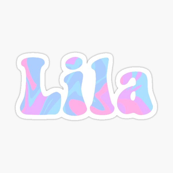 "Lila name" Sticker for Sale by fionavibes | Redbubble