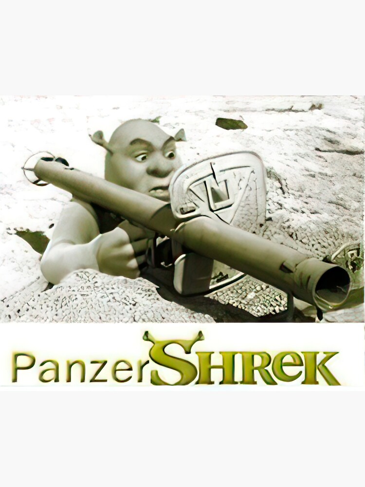 "Panzer shrek" Sticker for Sale by ASLIAH | Redbubble