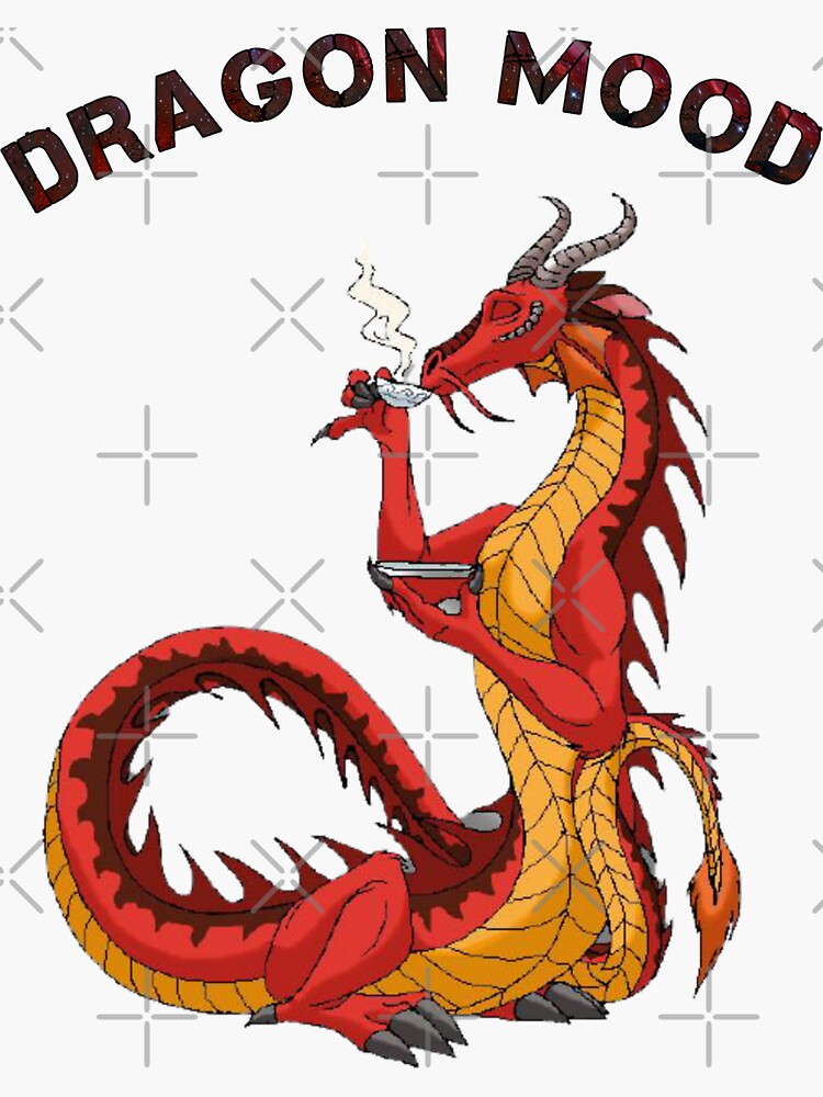 "dragon mood" Sticker by Nahas2020 | Redbubble