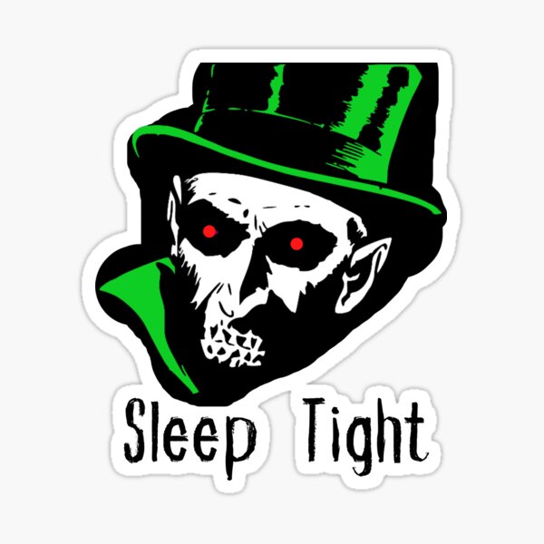 "Creepy Vampire, Sleep Tight" Sticker by storyshirts2022 | Redbubble