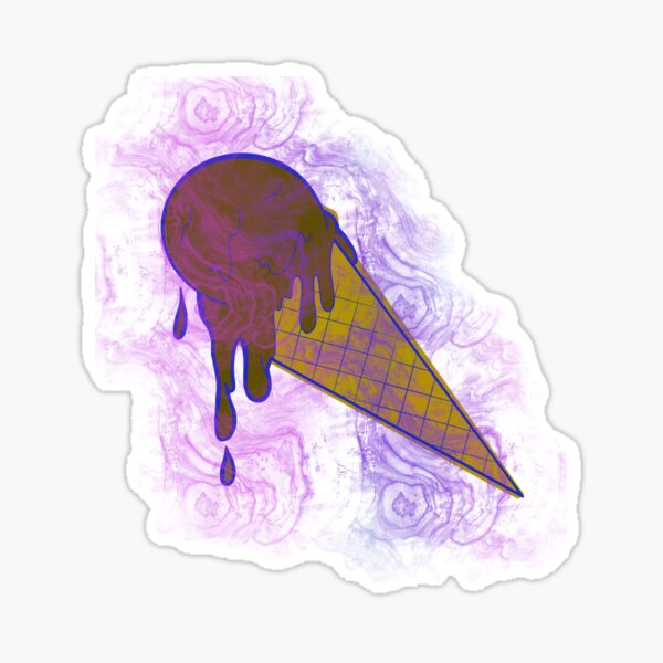 "Melted chocolate " Sticker by SpaceQueenKee | Redbubble