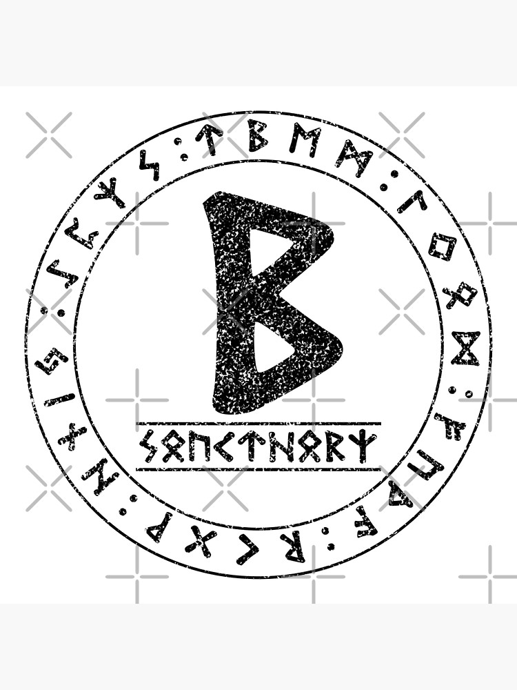"The old stamp of the pagan rune circle. Rune symbol of inspiration ...