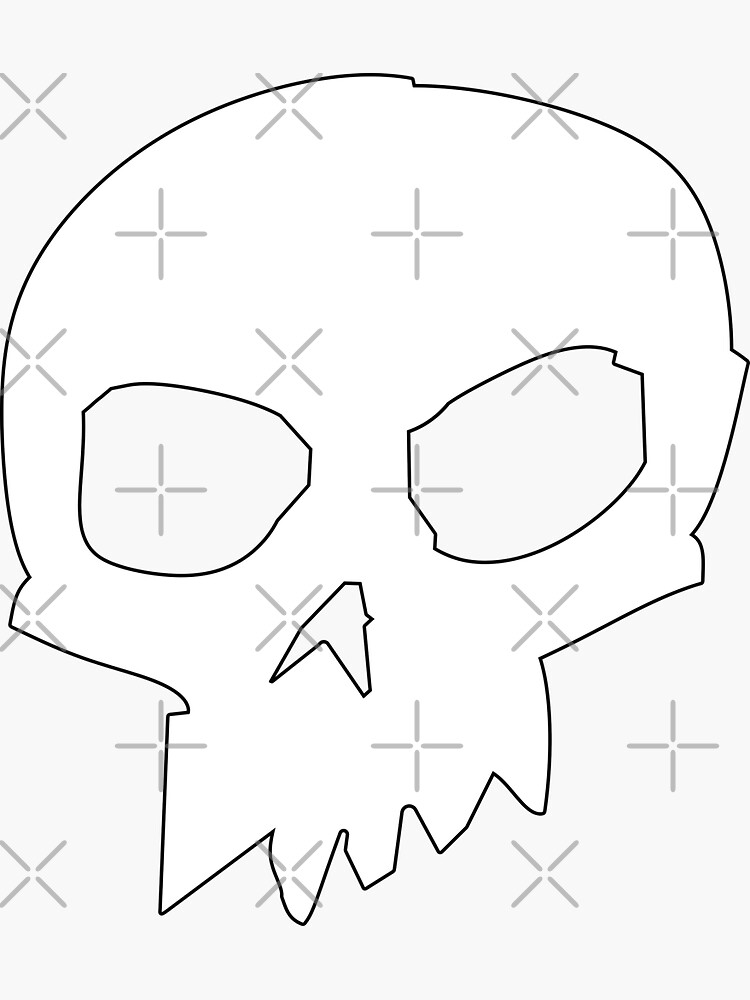 "Skull ~ Sid" Sticker for Sale by TroyBolton17 | Redbubble
