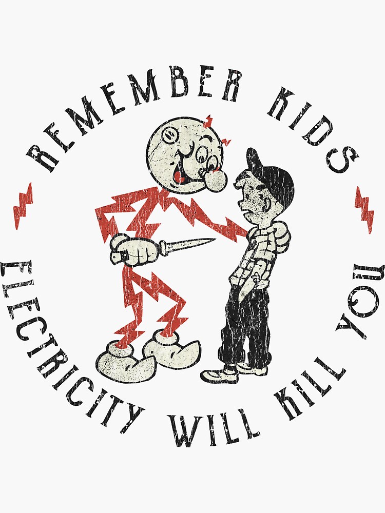 "electricity" Sticker by mstripped | Redbubble