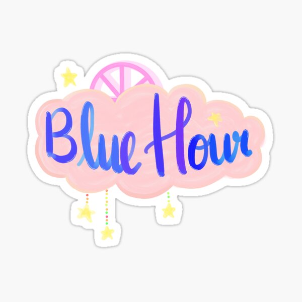 "TXT Blue Hour" Sticker by amnerine | Redbubble