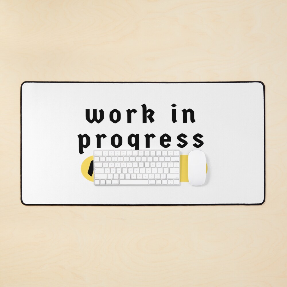 "Work In Progress" Sticker for Sale by DigitalNobleman | Redbubble