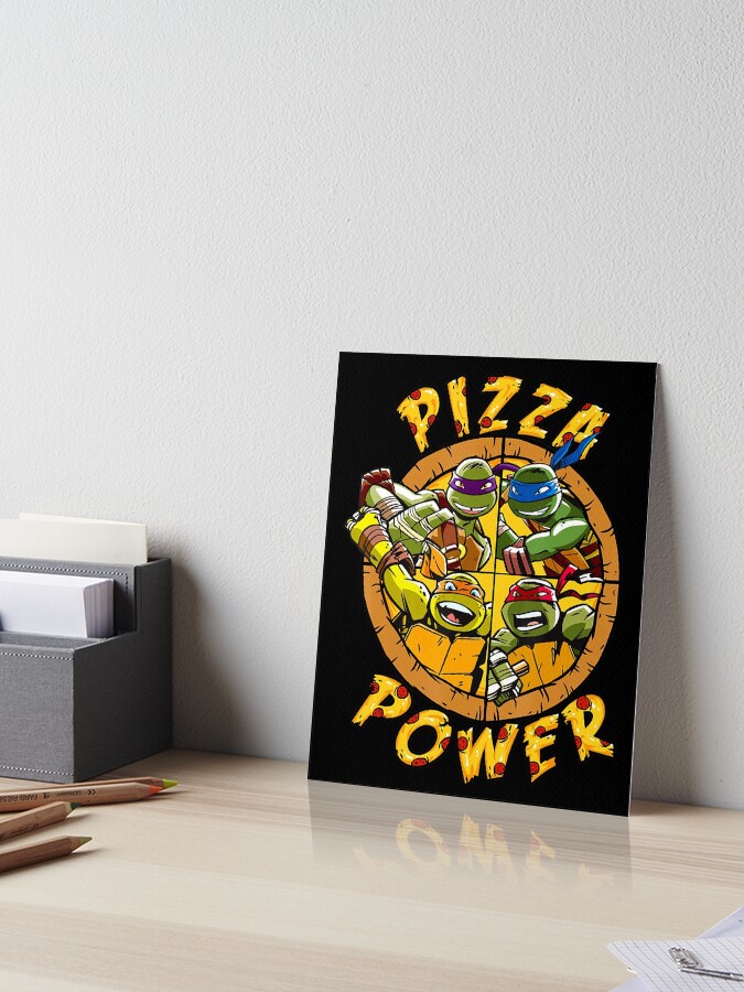 "Cute Ninja Turtles Pizza Power Cartoon 80s" Art Board Print for Sale ...
