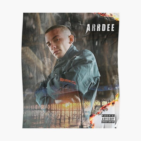 "Arrdee Rapper Poster - UK Drill" Poster by CamilaJane | Redbubble